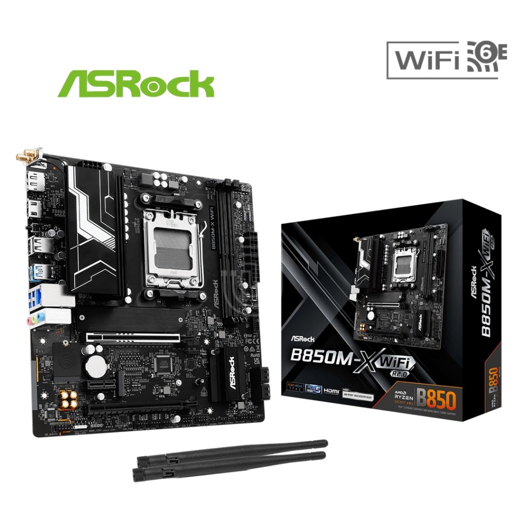 Placa Madre Asrock B850M X WIFI R2 0 M ATX DDR5 AMD AM5 - JASHTECH PERU